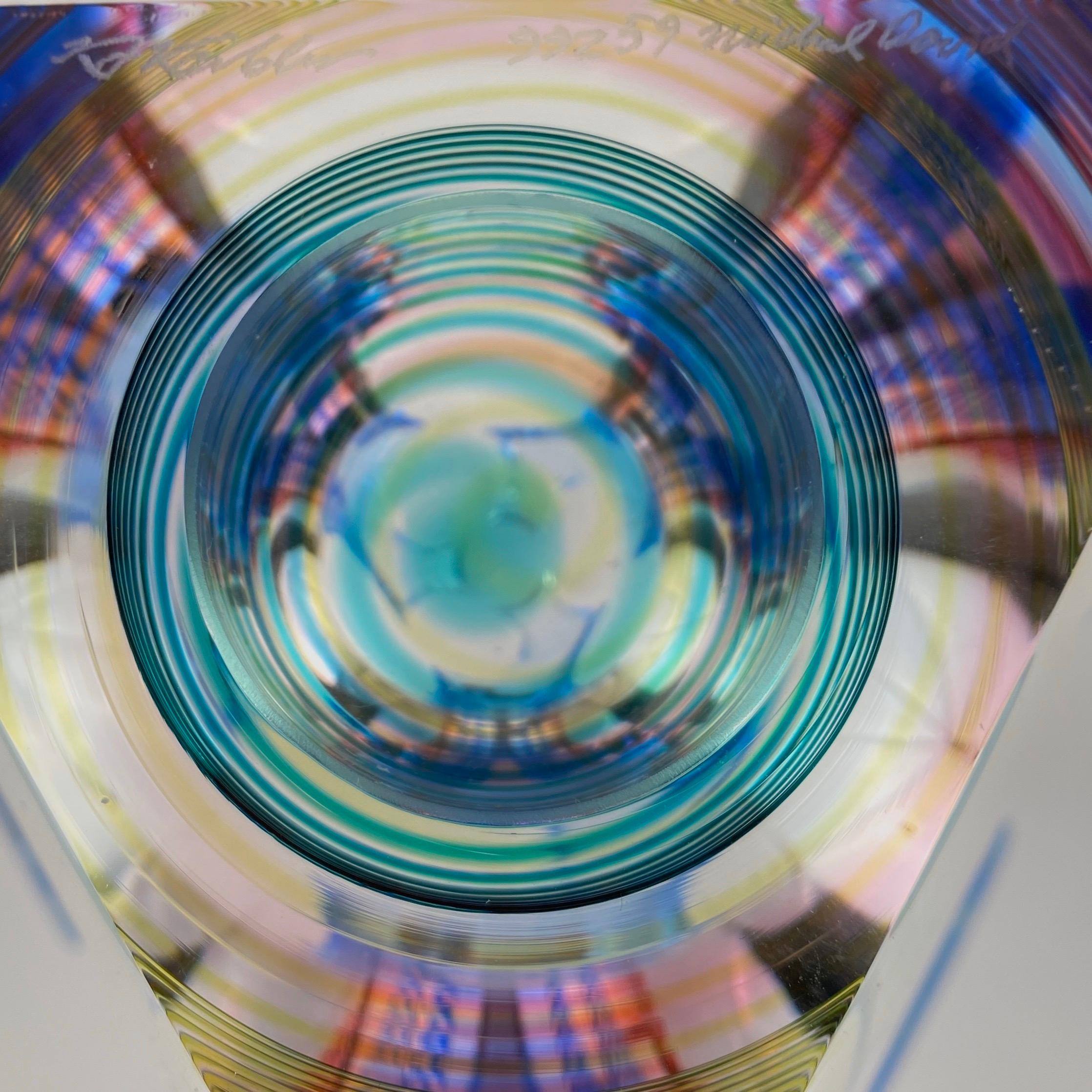 Contemporary Glass “Vortex Sculptural Vase by, Kit Karbler and Michael ...