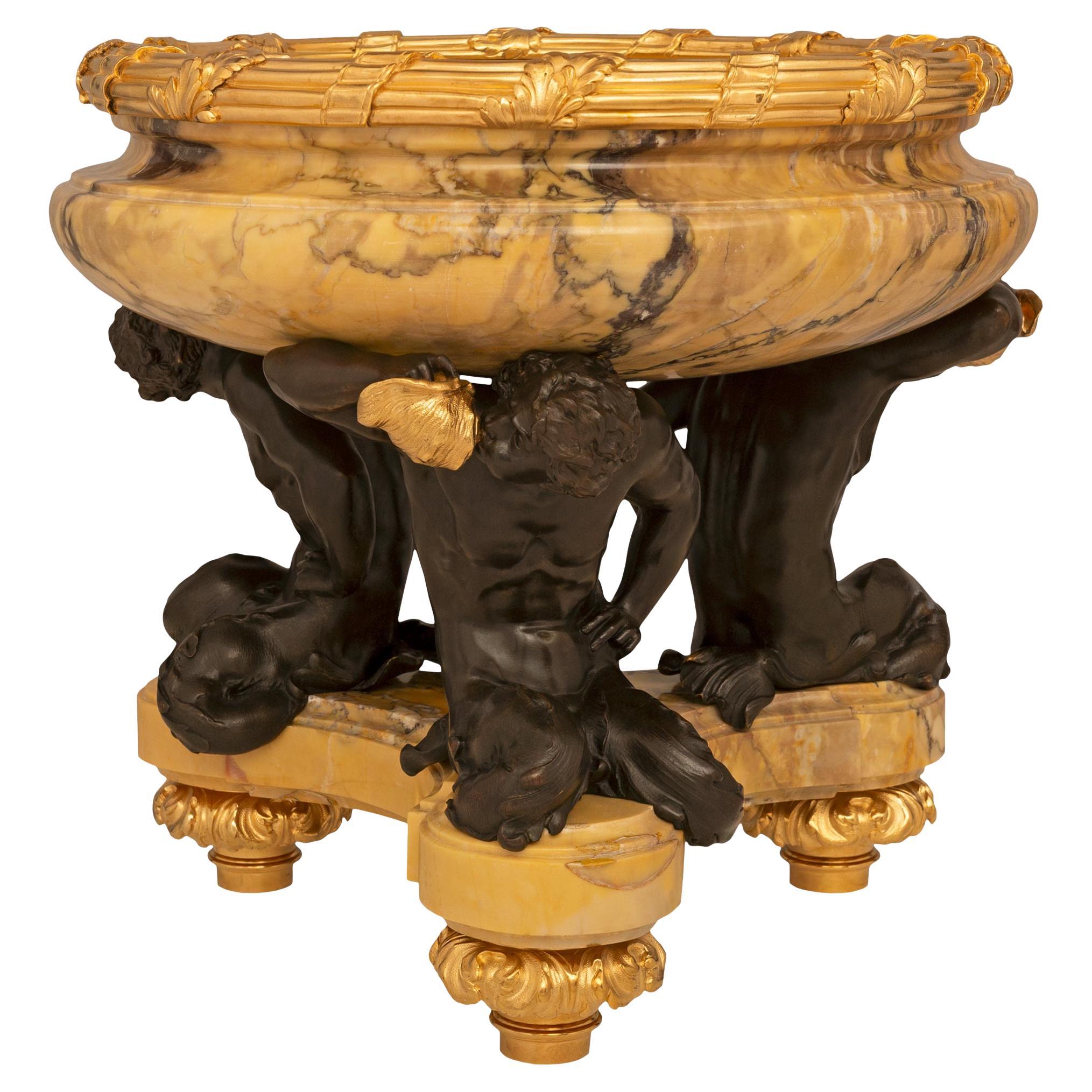 A French 19th century Renaissance st. marble centerpiece possibly ...