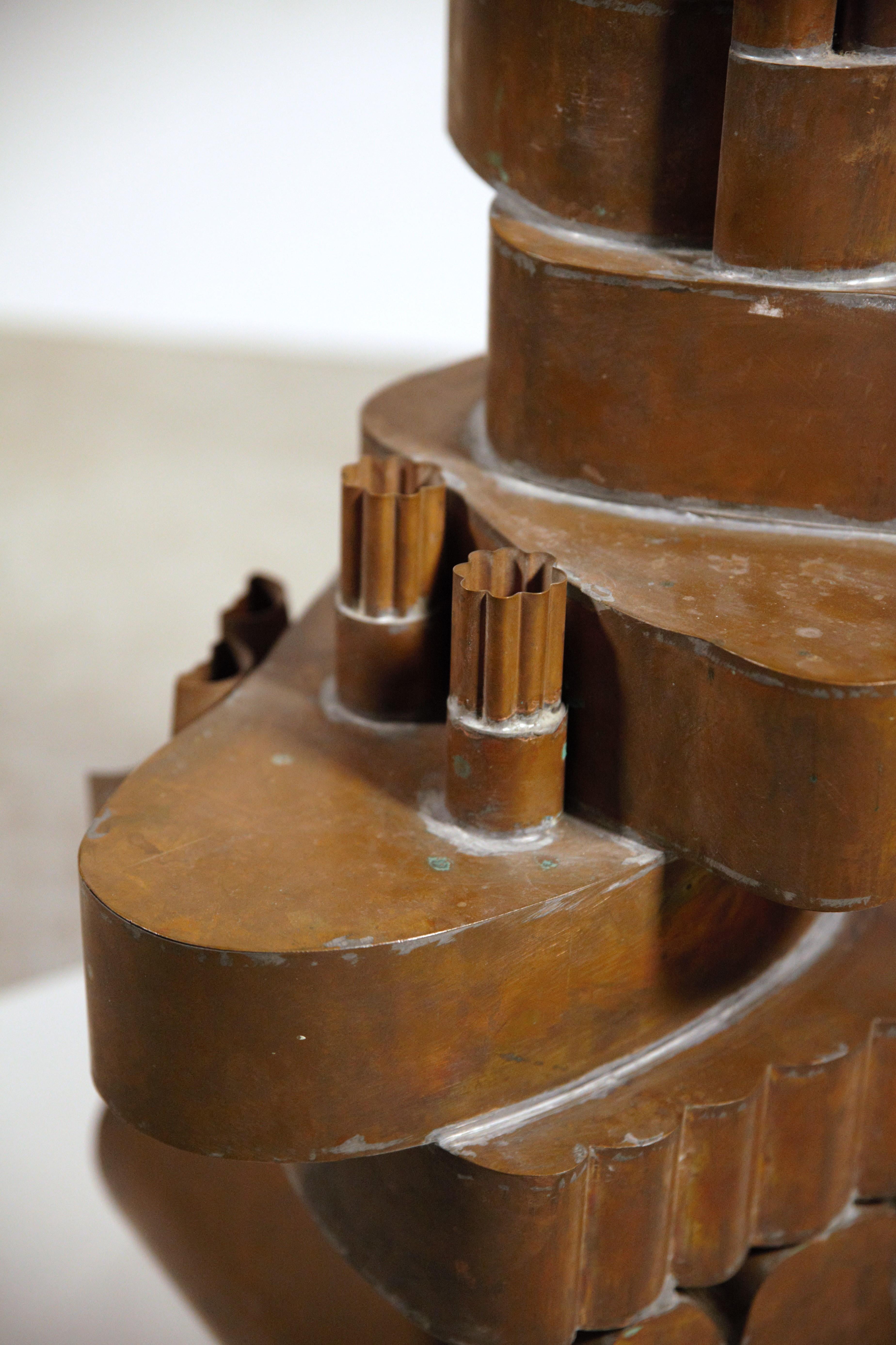 A Copper Sculpture by Luciano Palmieri Italy 1990s For Sale at 1stDibs