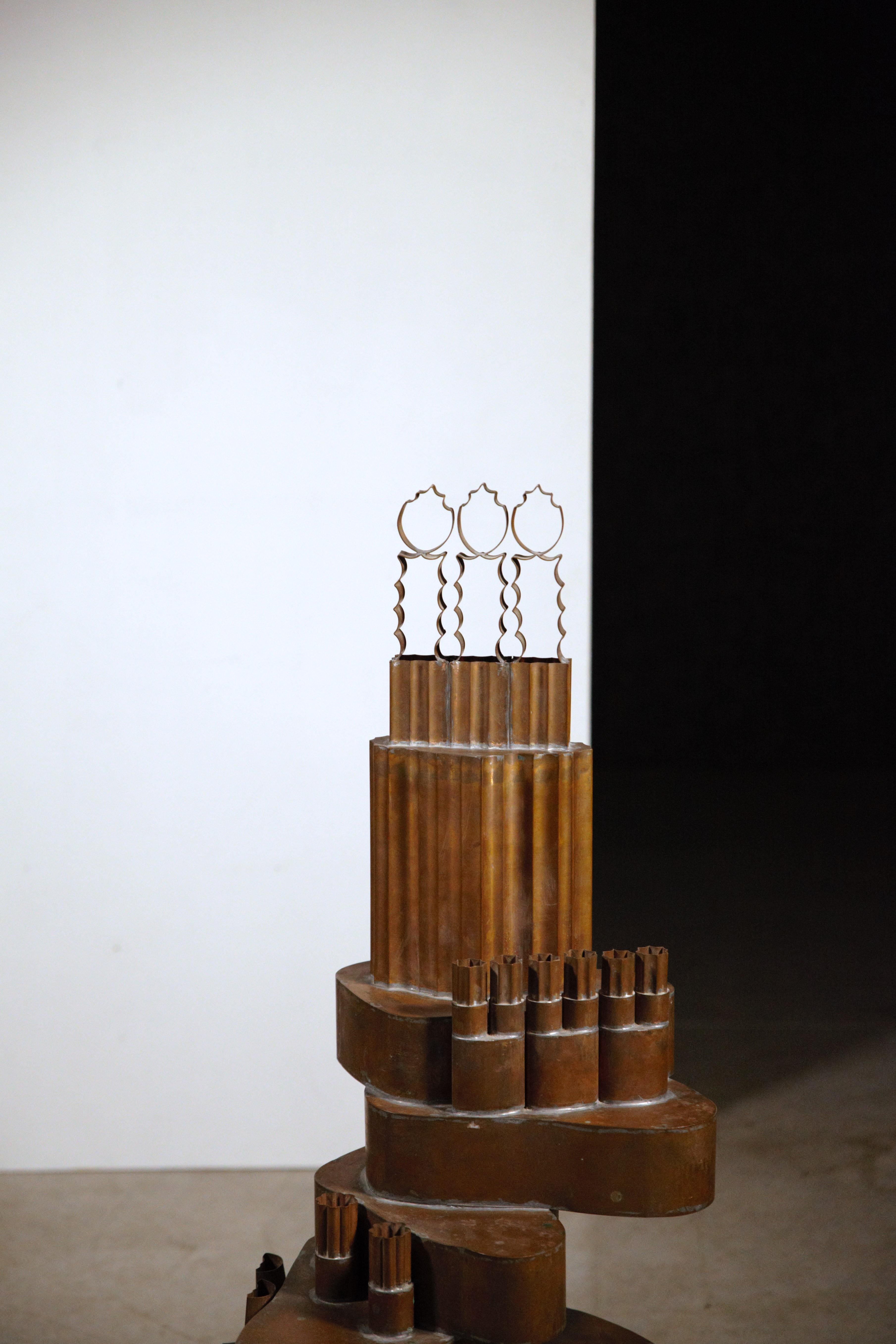 A Copper Sculpture by Luciano Palmieri Italy 1990s For Sale at 1stDibs