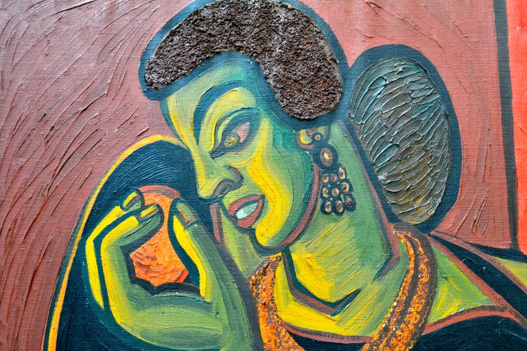 Cubist /Surrealist Self Portrait of Canadian Artist Mary Filer, Dated ...