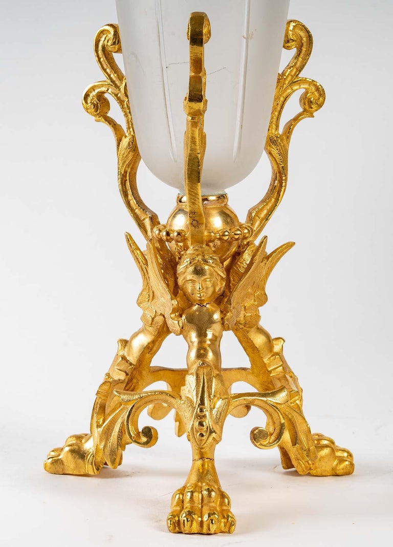 Cup and a Pair of Cornet, 19th Century For Sale at 1stDibs