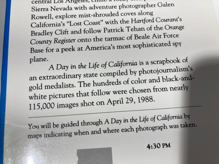 A Day in the Life of California Book For Sale at 1stDibs
