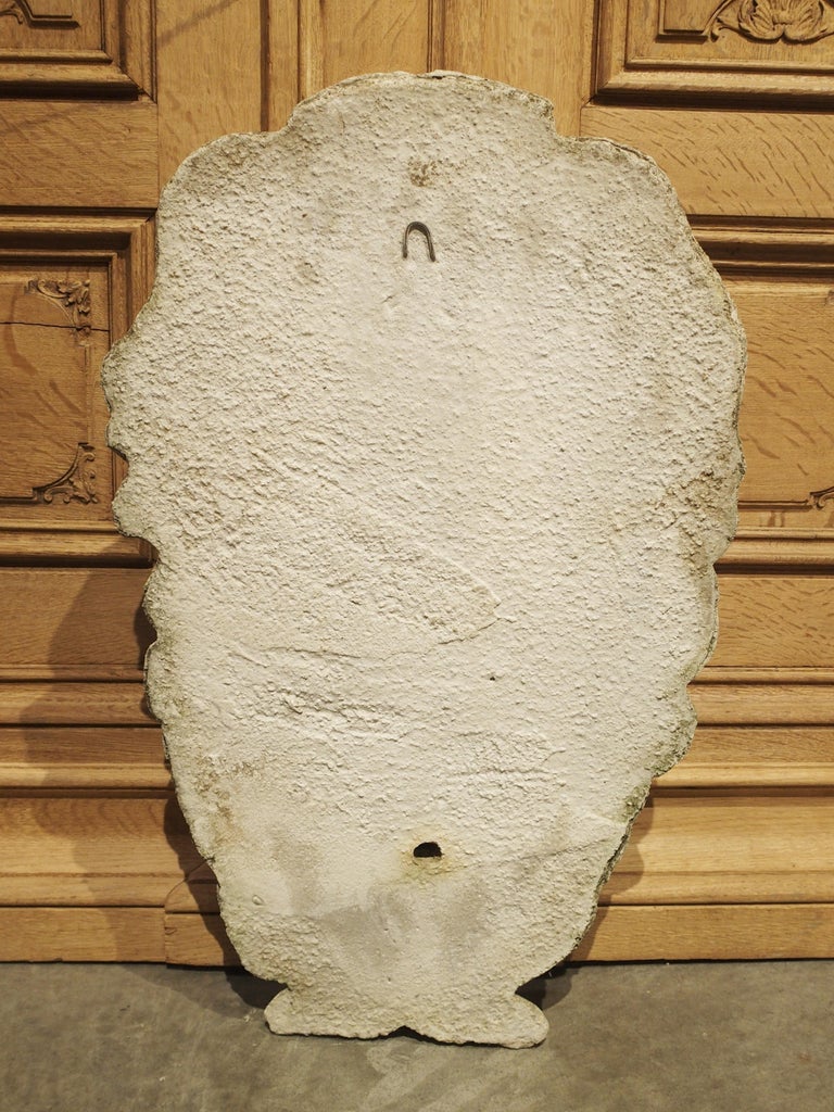 Decorative French Fountain Mascaron in Reconstituted Stone at 1stDibs
