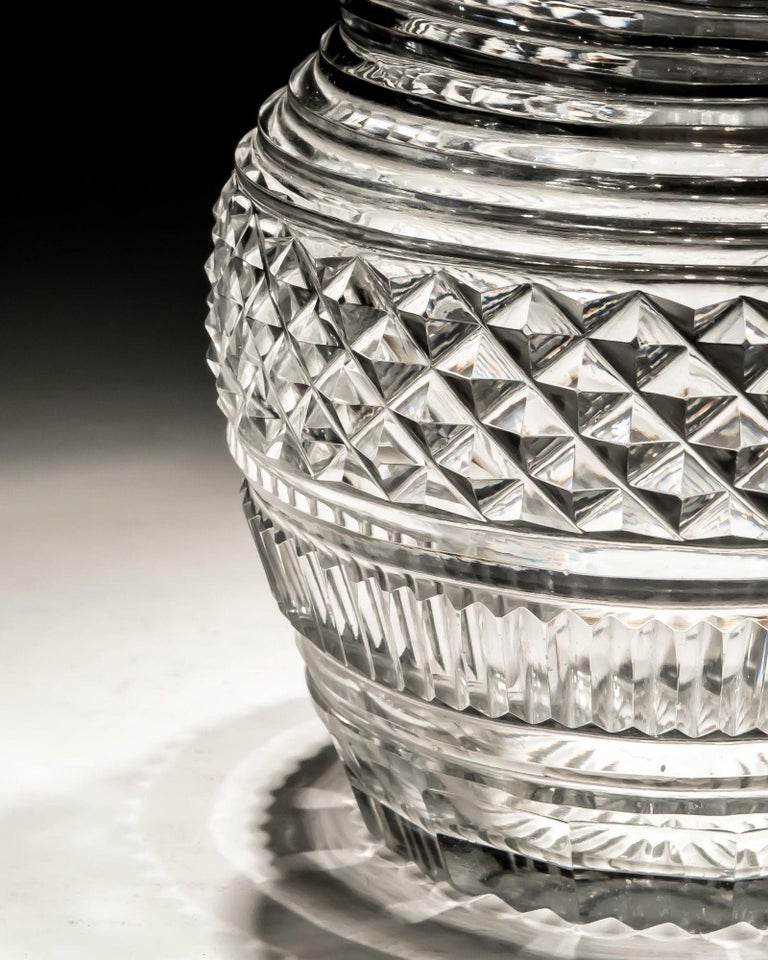 Diamond and Step Cut Regency Jug For Sale at 1stDibs