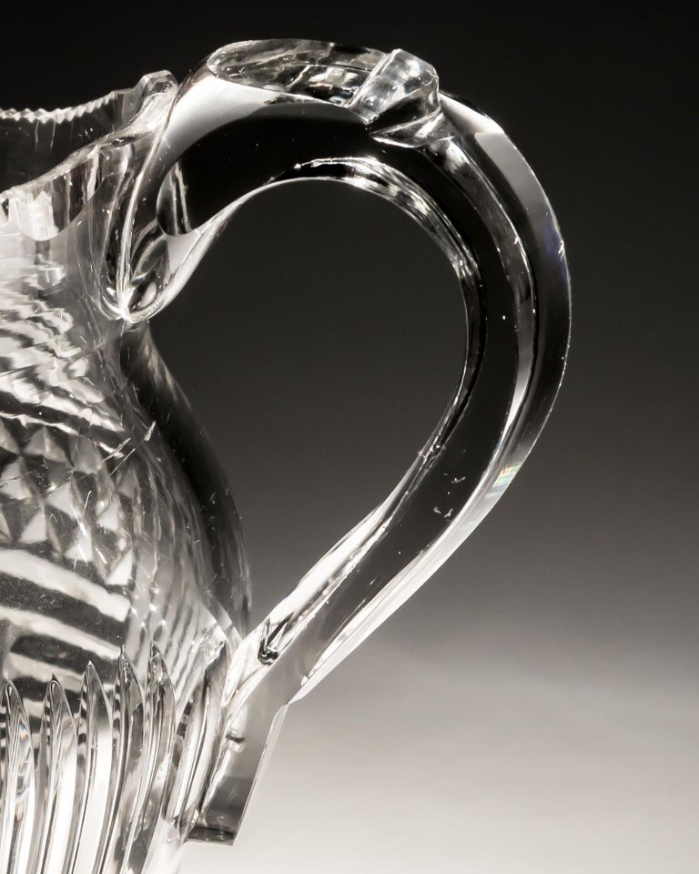 Diamond and Step Cut Water Jug For Sale at 1stDibs