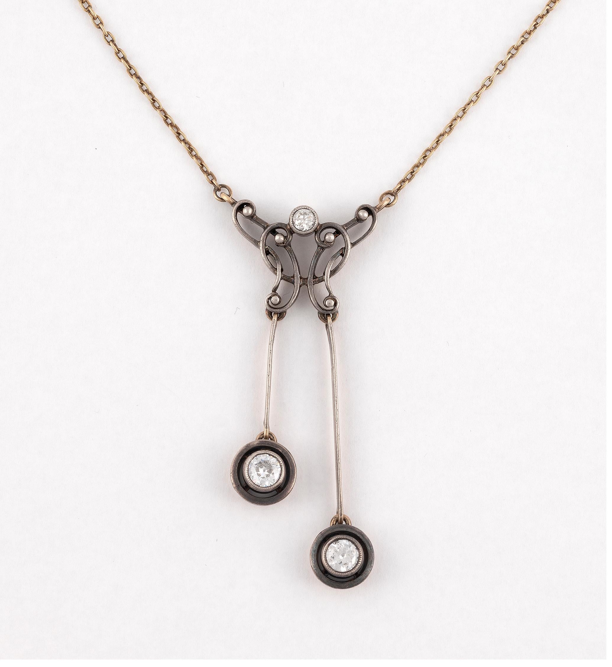 Diamond Negligee Necklace, circa 1905 For Sale at 1stDibs | negligee ...