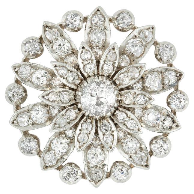 Graff Diamond Flower Brooch at 1stDibs | graff brooch, graff diamond brooch