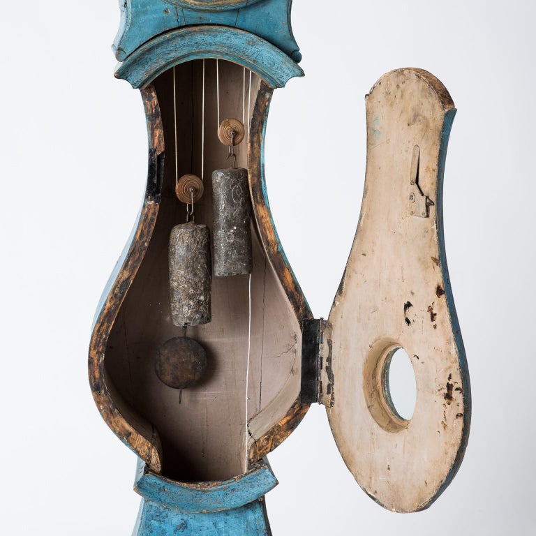 Diminutive Swedish Mora Clock with Crown Dated 1863 For Sale at 1stDibs