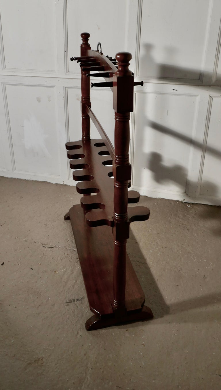 Double Sided Georgian Mahogany Boot and Whip Rack at 1stDibs