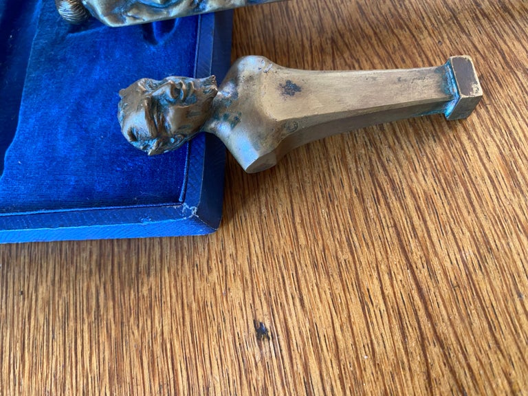 A. Duchene Art Nouveau Set in Gilded Bronze Signed A.Duchène circa 1900 ...