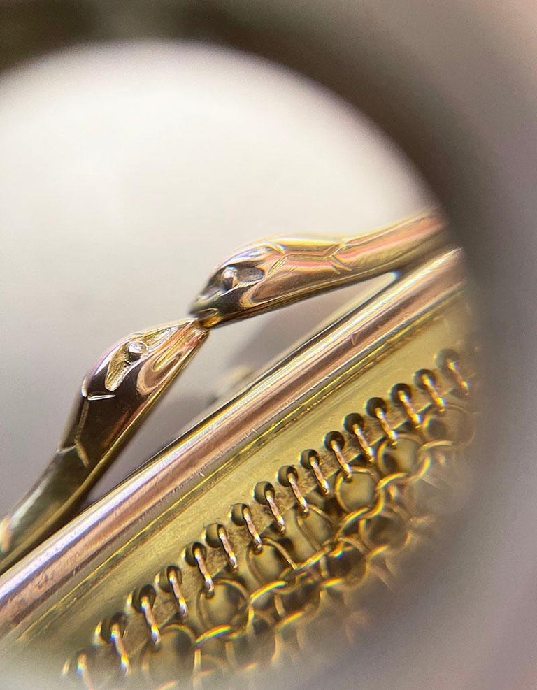 Dutch Gold Shackle with 2 Snake Buttons For Sale at 1stDibs