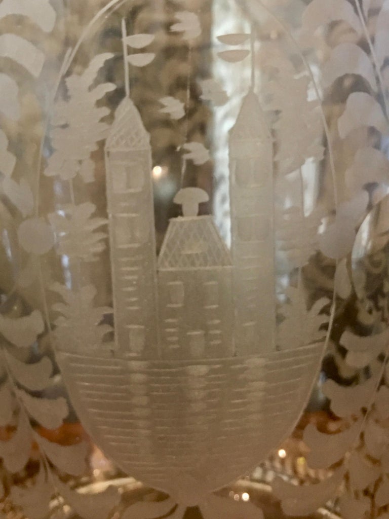 Dutch Large Etched Glass Vase, 19th Century For Sale at 1stDibs ...