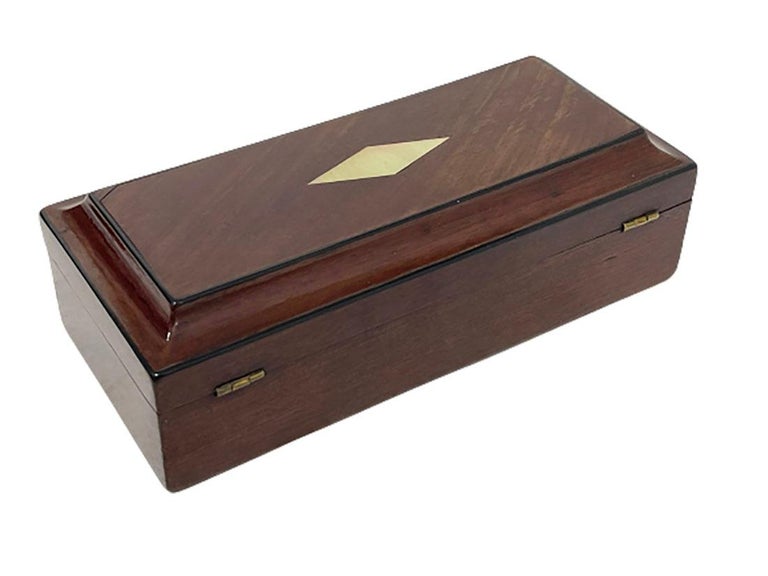 Dutch Mid 19th Century Wooden Spoon Box with 12 Silver Tea Spoons For ...