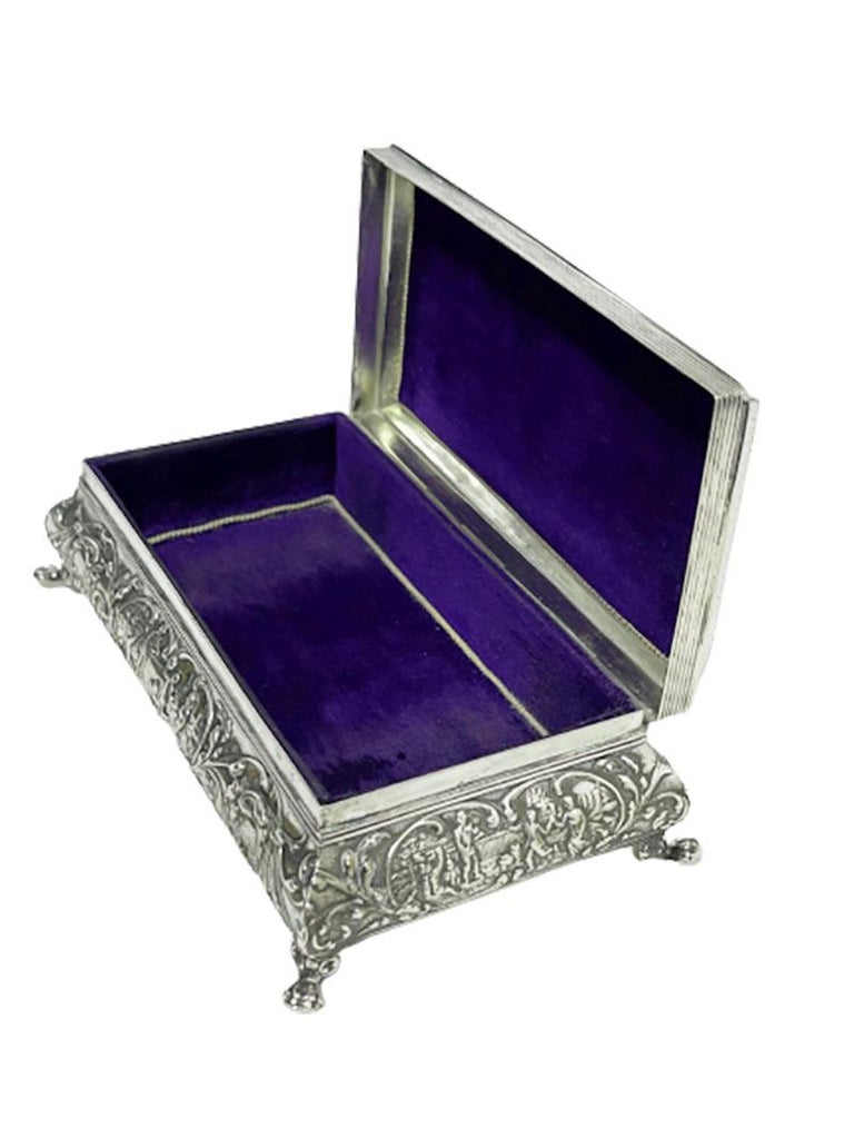 Dutch Silver Box with "De Nachtwacht" Rembrandt by H. Hinne, 1924 For ...