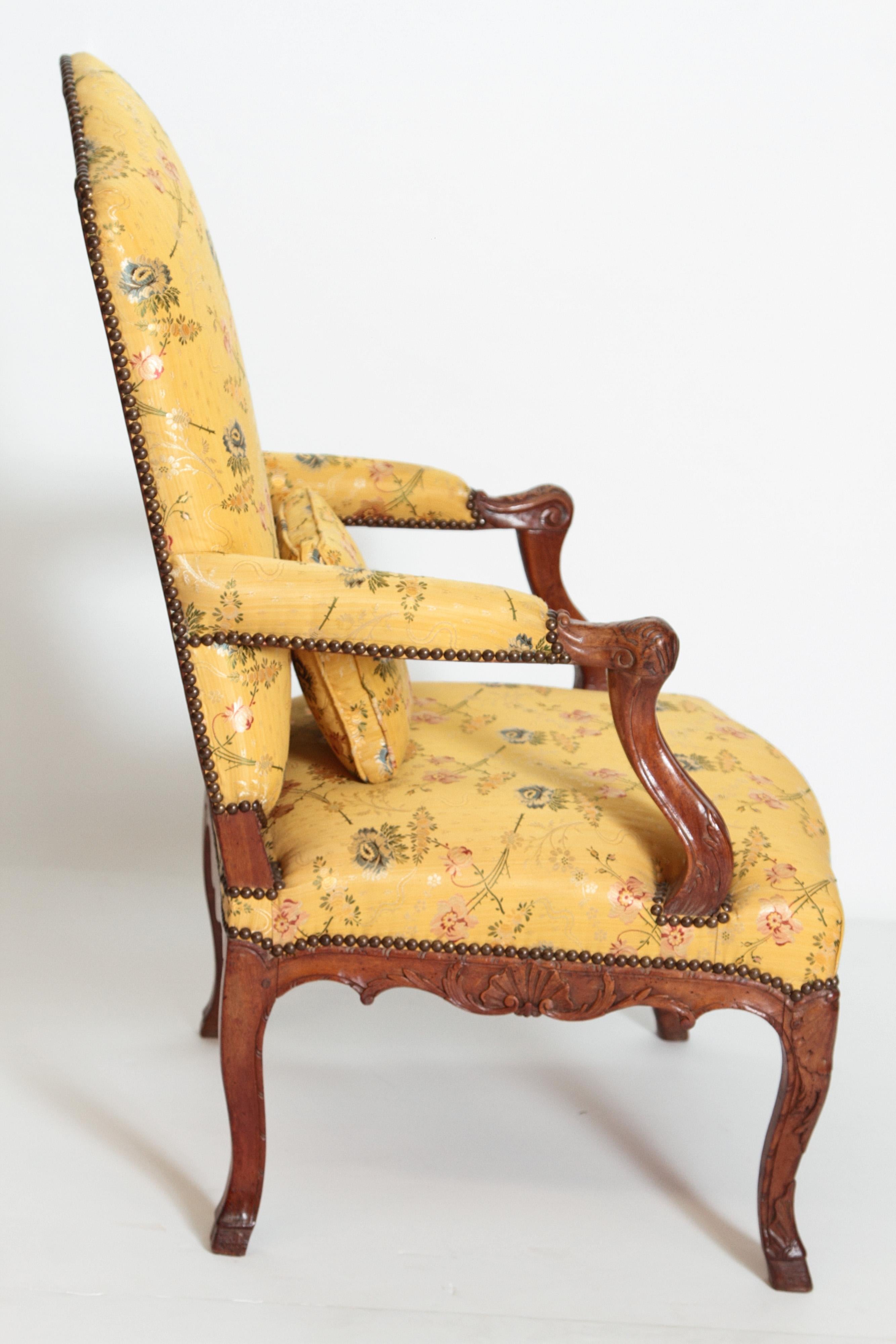 Early 18th Century Walnut Regence Armchair at 1stDibs