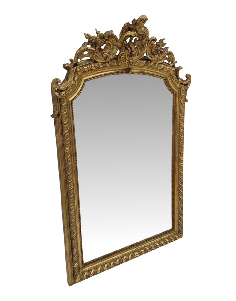 Fabulous 19th Century Giltwood Overmantle or Hall Mirror For Sale at ...