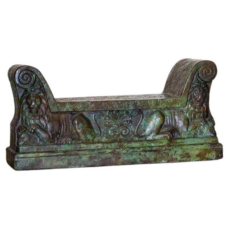 Fabulous Cast Bronze Bench, Last in Edition at 1stDibs