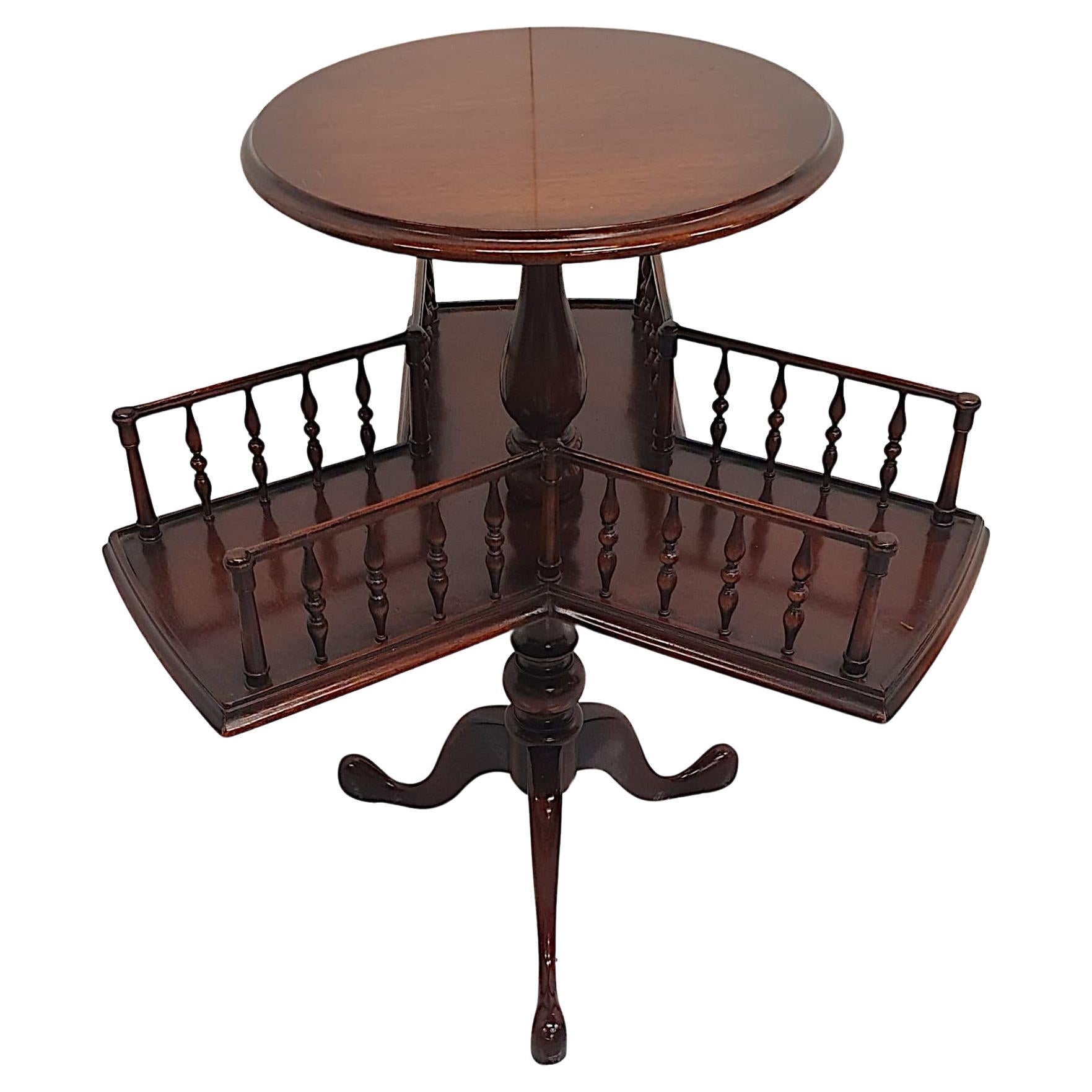 A Fabulous Early 20th Century Occasional Lamp or Book Trough Table For ...