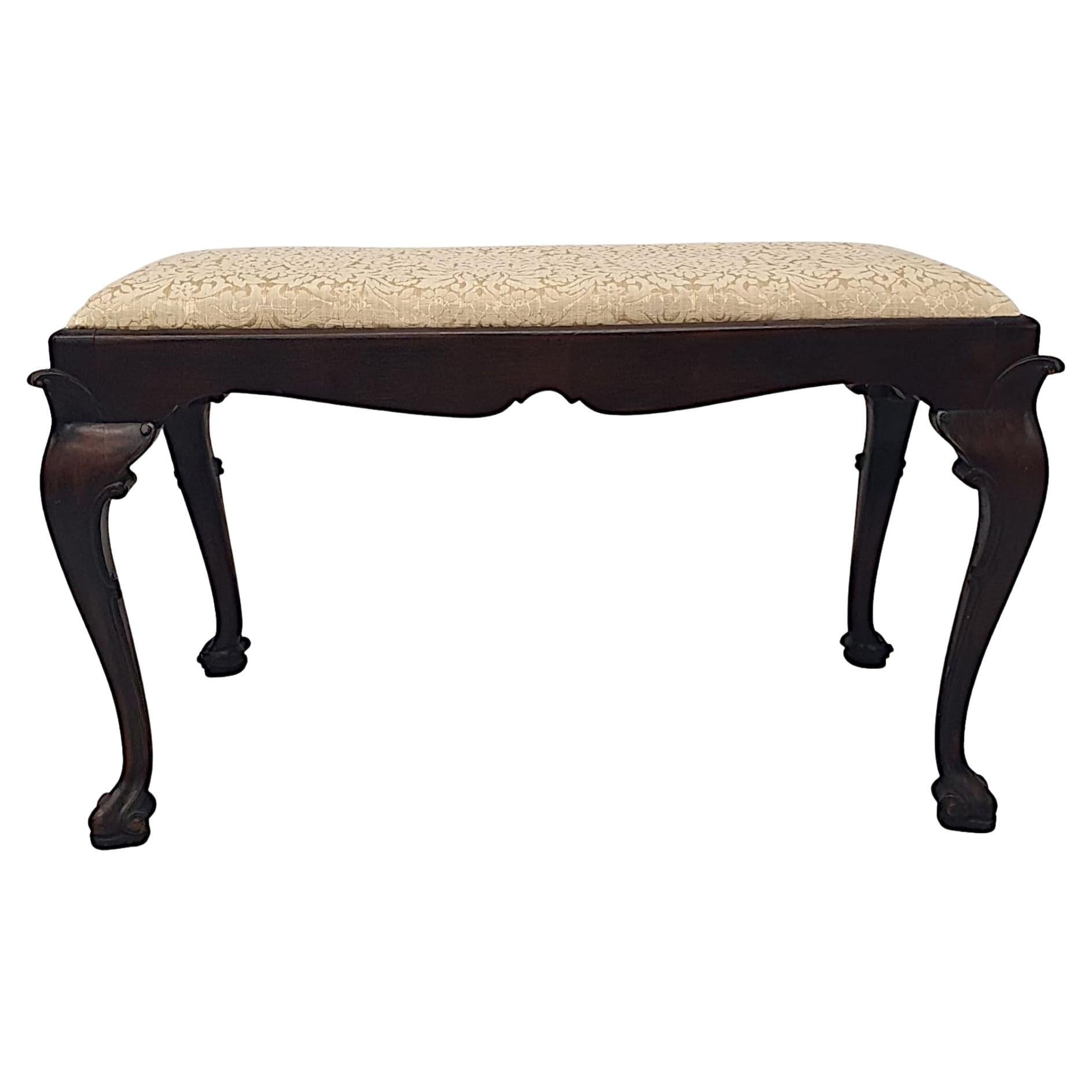 Rare Irish Pair of 19th Century Country House Stools For Sale at 1stDibs