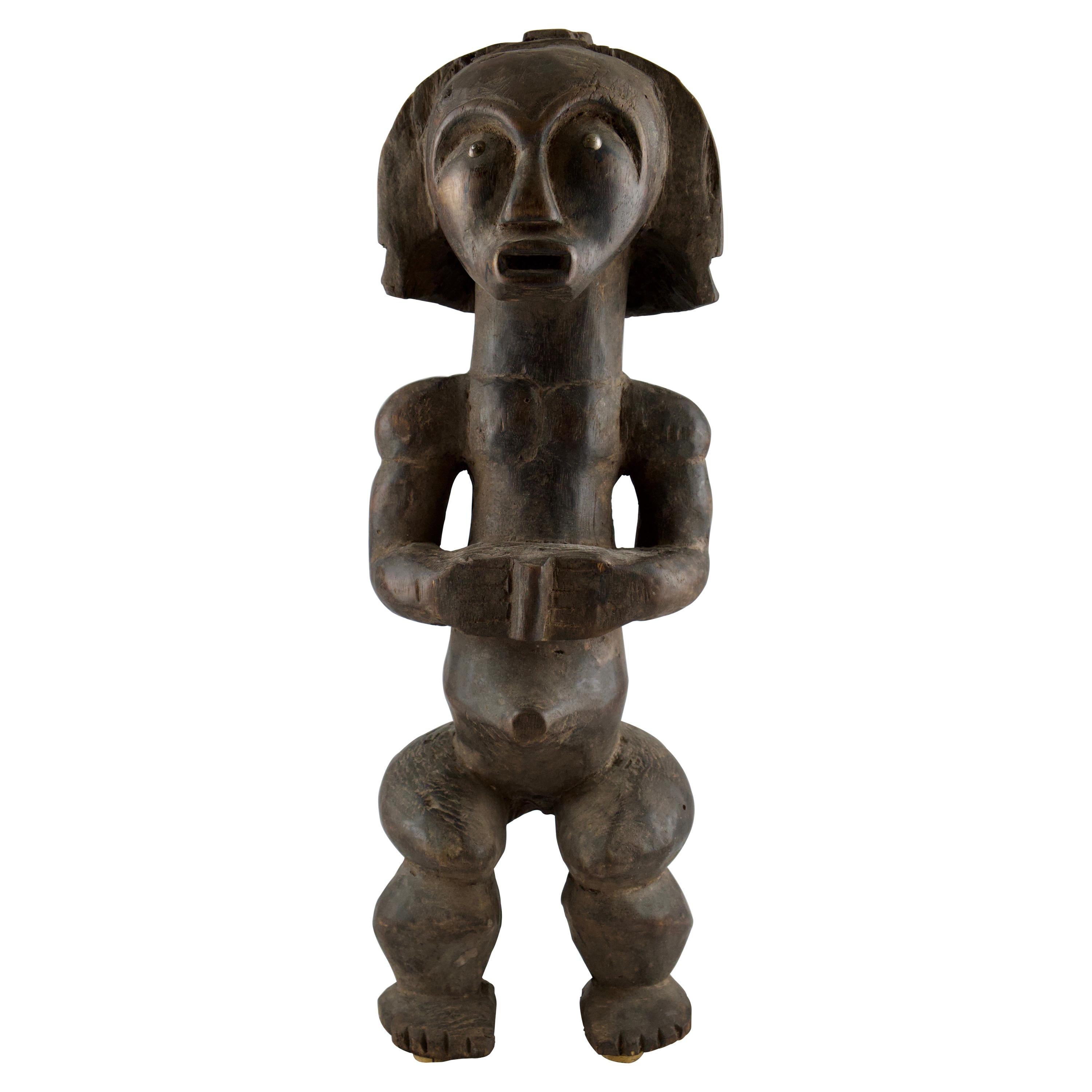 African Fang Style Carving of a Woman Head at 1stDibs