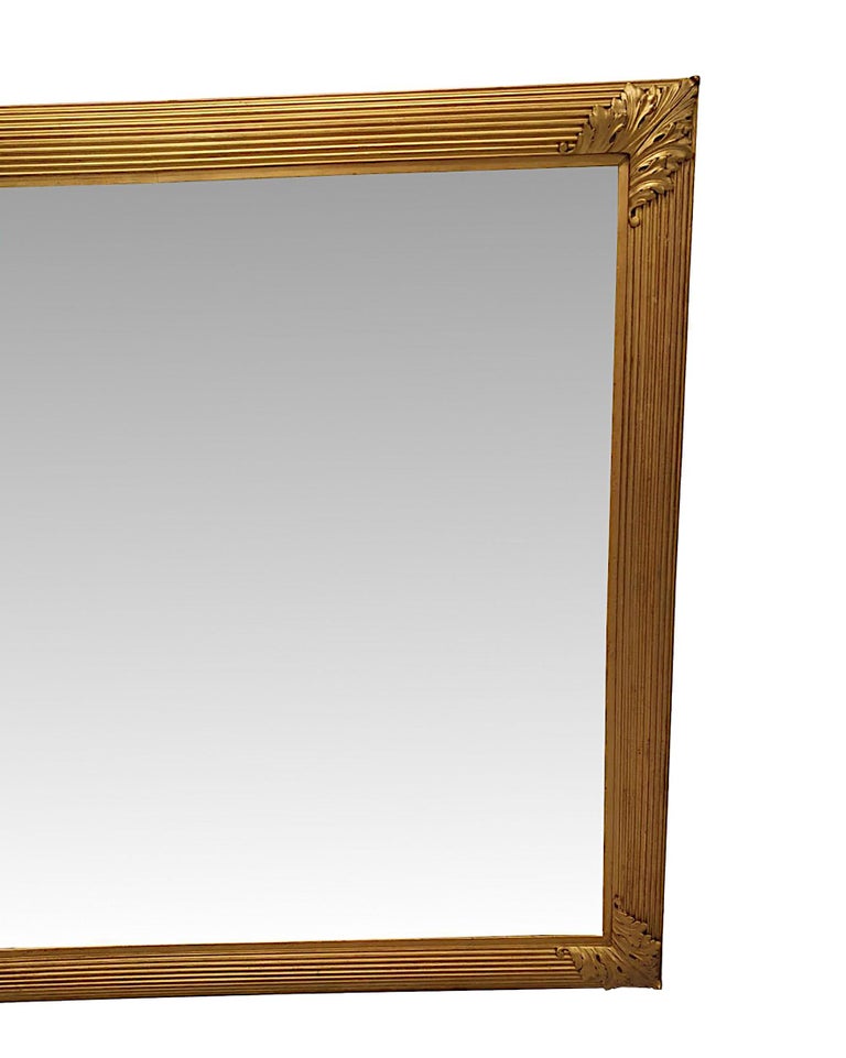 Fantastic Large 19th Century Giltwood Hall or Overmantle Mirror For ...
