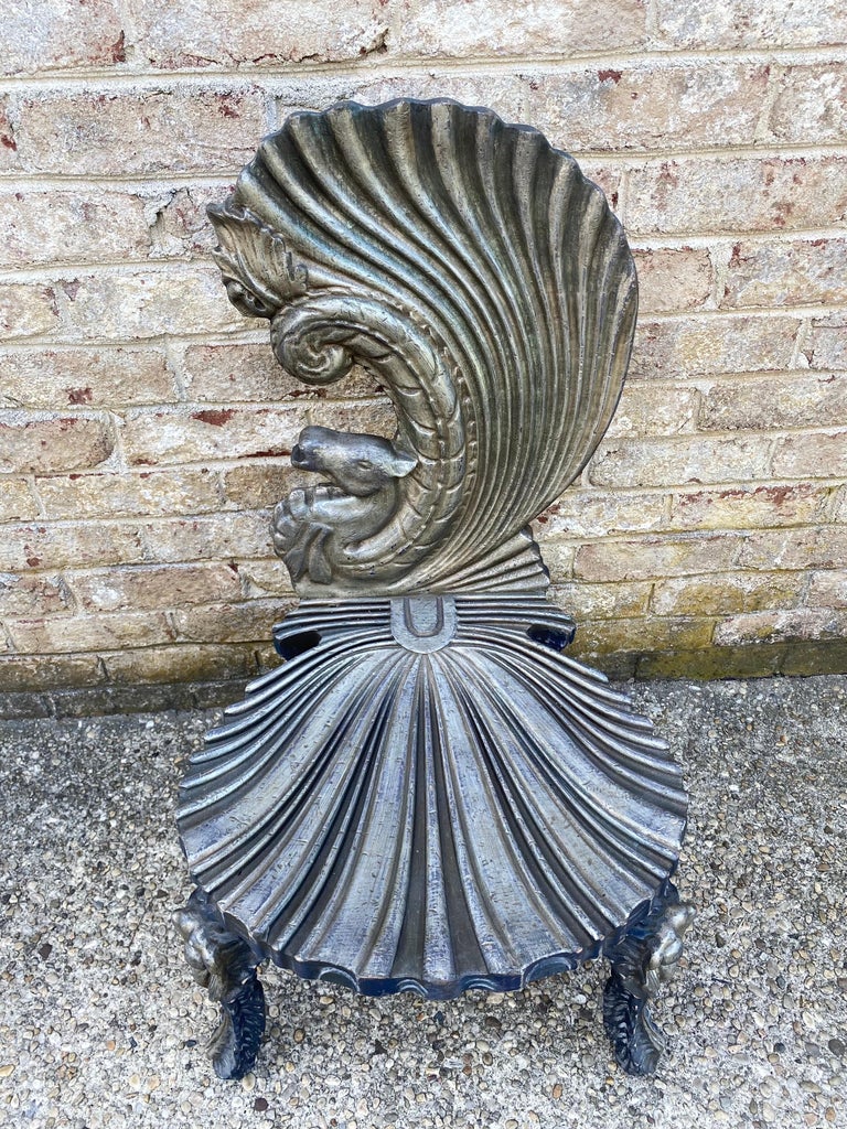Fantastic Pair of Venetian Grotto Style Side Chairs For Sale at 1stDibs