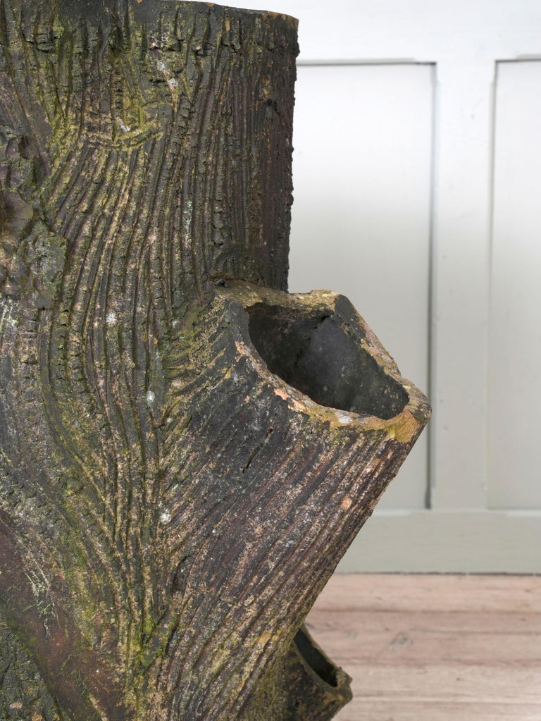 Faux Bois Tree Trunk Table For Sale at 1stDibs