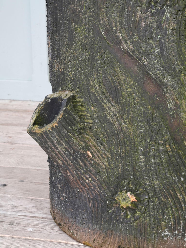 Faux Bois Tree Trunk Table For Sale at 1stDibs
