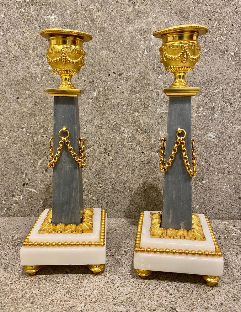 Ferdinand Berthoud. Louis XVI Ormolu Mounted Marble 3 Piece Clock Set ...