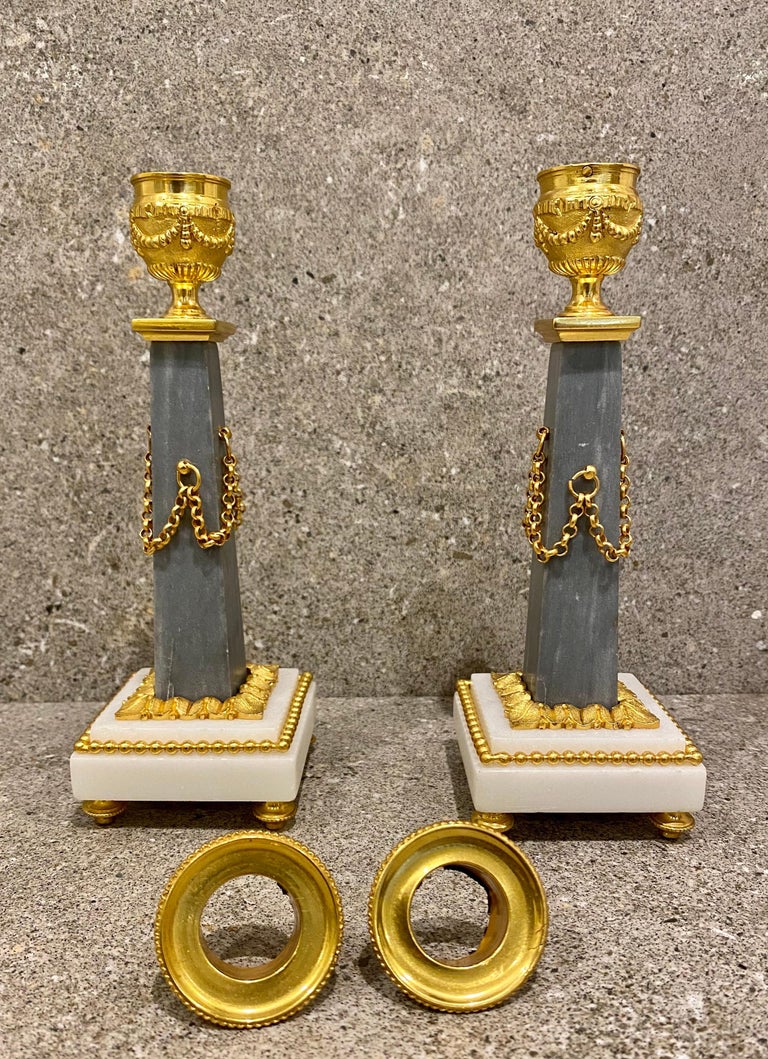 Ferdinand Berthoud. Louis XVI Ormolu Mounted Marble 3 Piece Clock Set ...