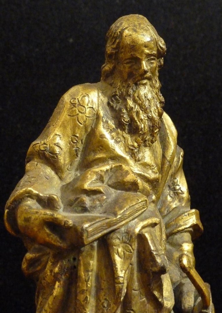Figure in Gilded Bronze St. Paul For Sale at 1stDibs