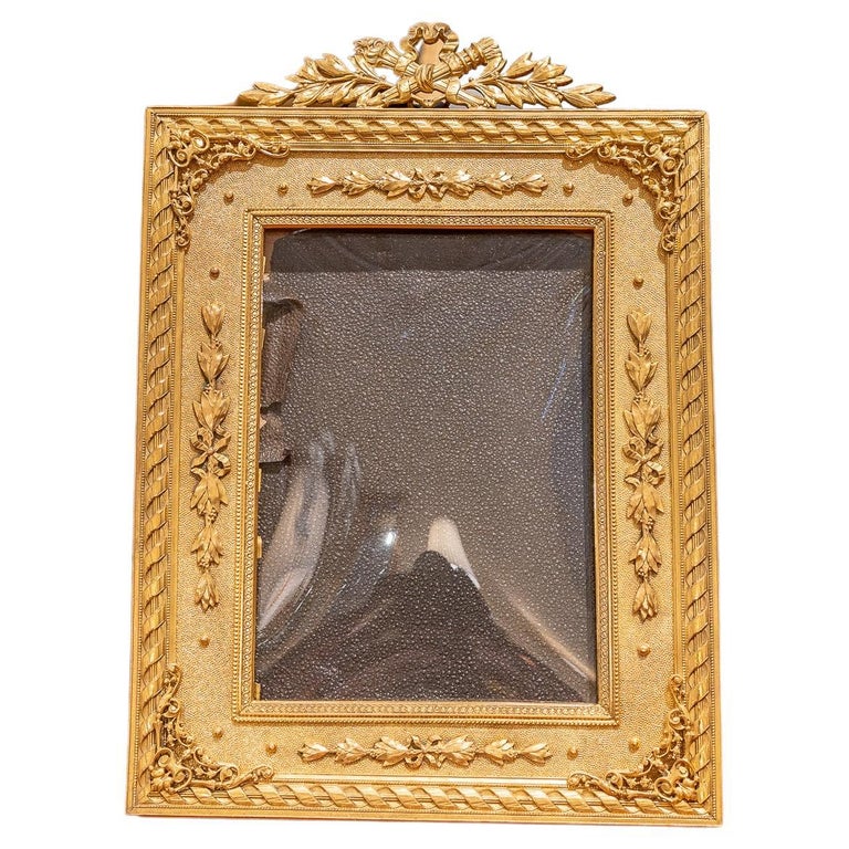 Fine 19th C French Gilt Bronze Frame For Sale at 1stDibs