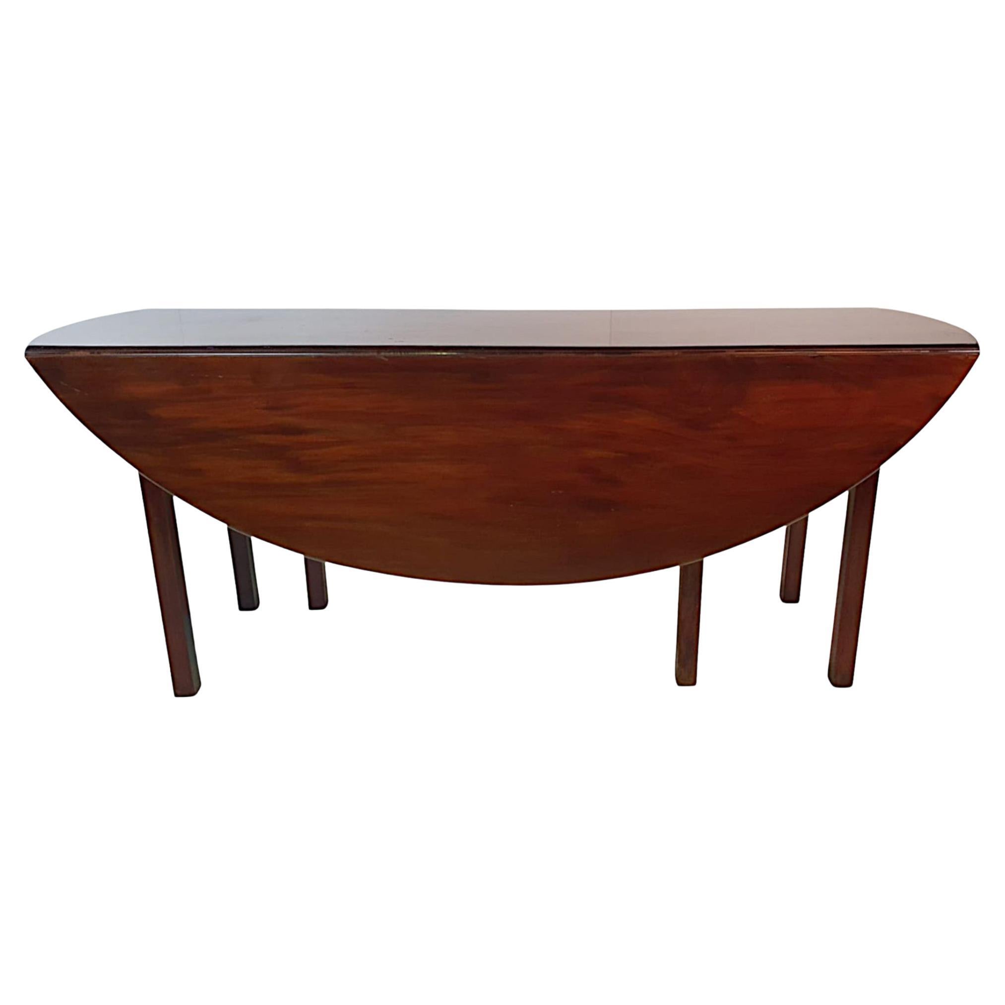 19th Century Irish Country Squires Mahogany Hunt Table For Sale at 1stDibs