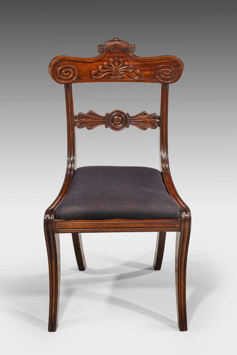 Fine and Rare Set of 22 '20+2' Regency Period Mahogany Dining Room ...