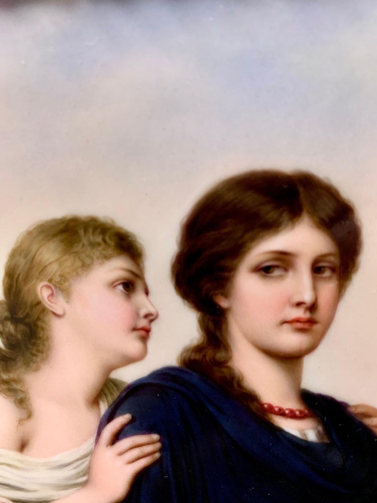 A Fine Berlin K.P.M Porcelain Plaque - Antigone and Ismene For Sale at ...