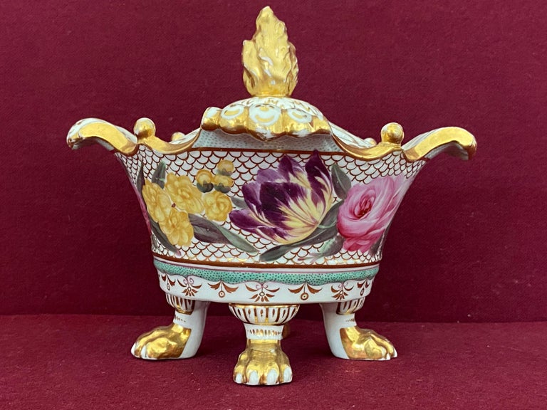 Fine Coalport Porcelain Pot Pourri Vase, c.1815 For Sale at 1stDibs