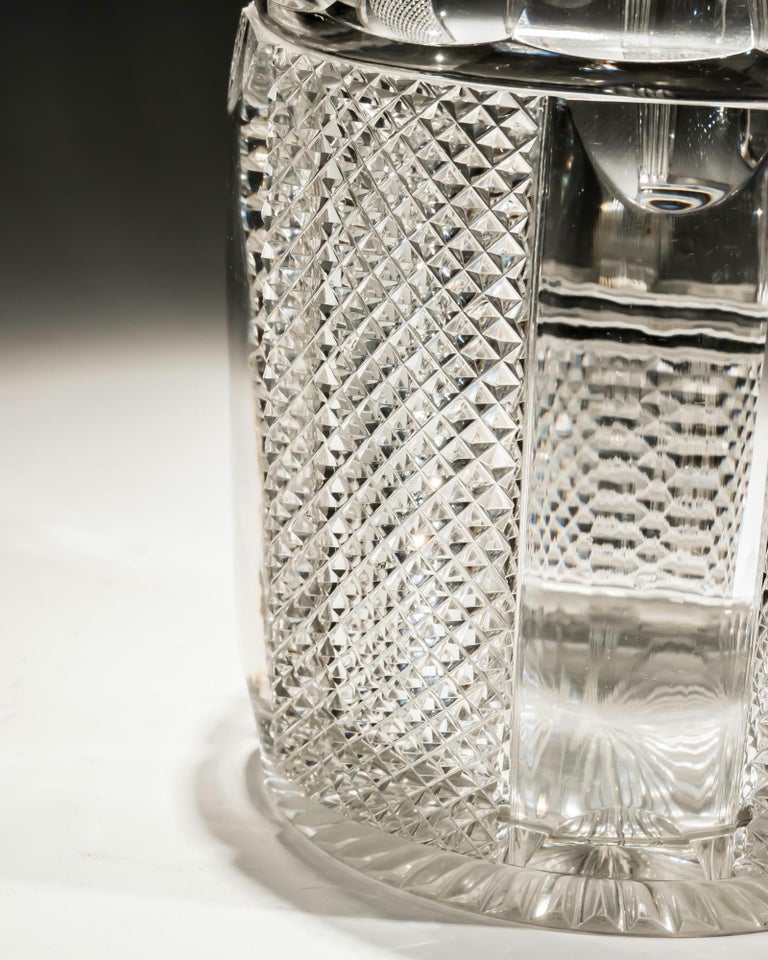 Fine Diamond and Pillar Cut Regency Claret Jug For Sale at 1stDibs