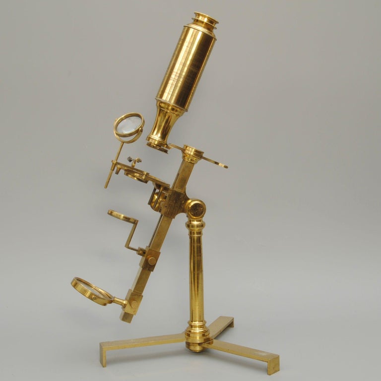 Fine Example of a Jones Most Improved Microscope by Dolland For Sale at ...
