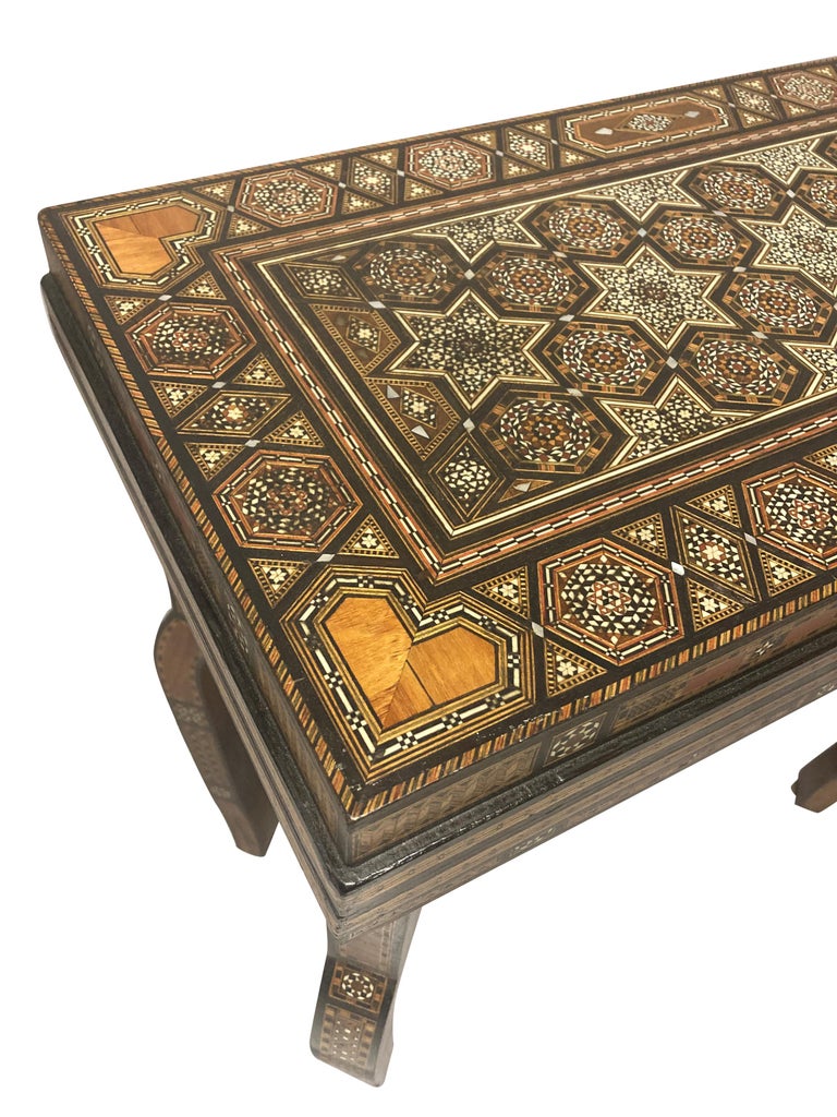 Fine Inlaid Moorish Games Table For Sale at 1stDibs