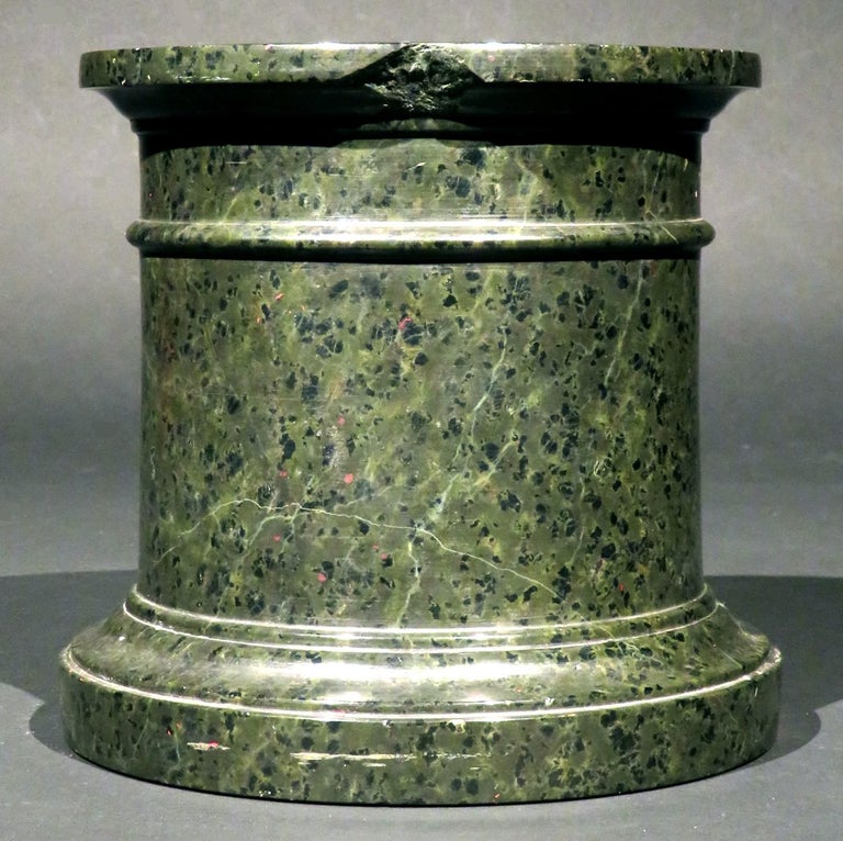 A Fine and Large 19th Century Grand Tour Serpentine Marble Socle, Italy ...