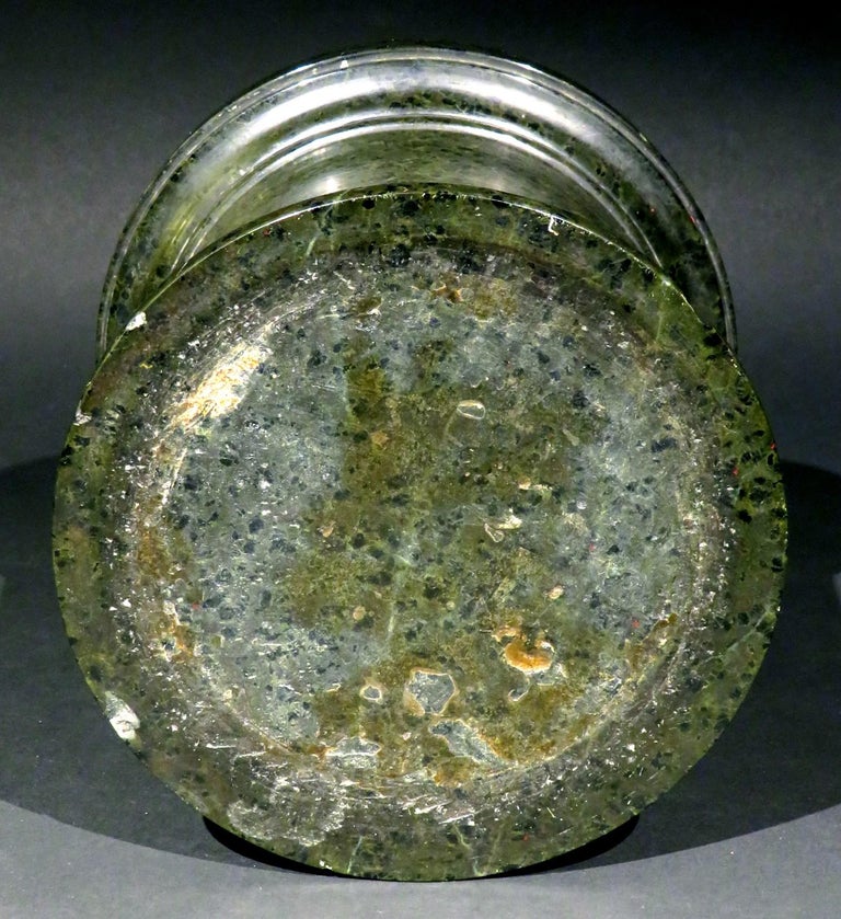 A Fine and Large 19th Century Grand Tour Serpentine Marble Socle, Italy ...