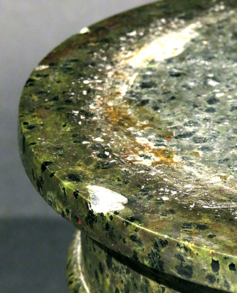 A Fine and Large 19th Century Grand Tour Serpentine Marble Socle, Italy ...