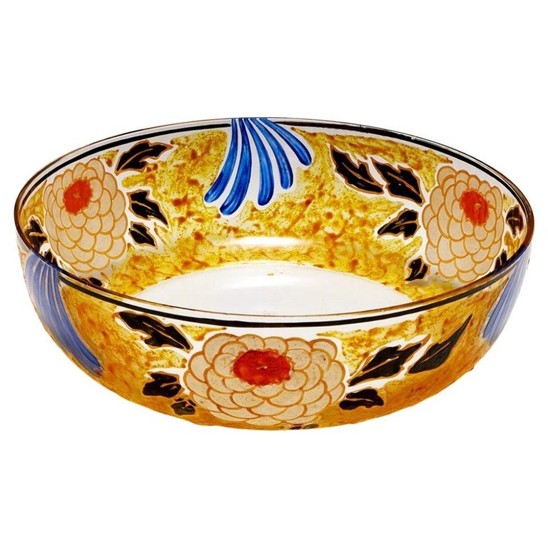 A Fine Legras Enamelled Bowl c1925 For Sale at 1stDibs