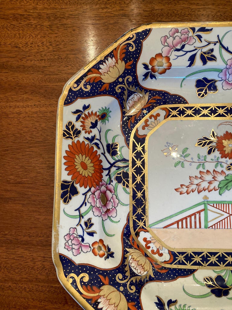 Fine Mid-19th Century Mason's English Stoneware Platter For Sale at 1stDibs