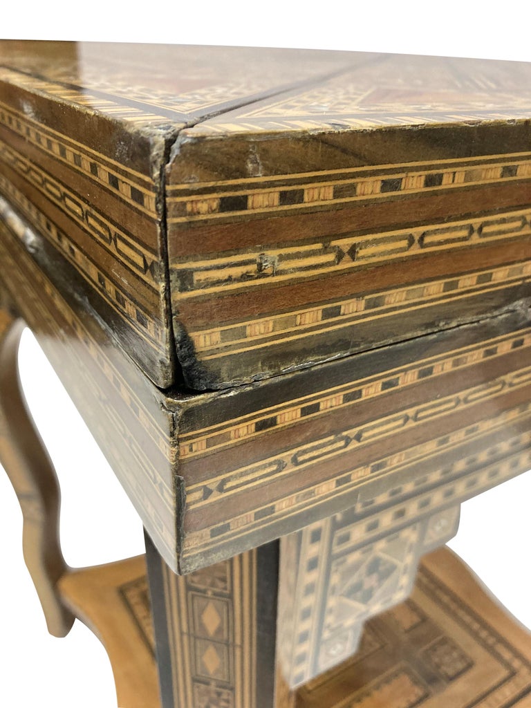 Fine Moorish Inlaid Games Table For Sale at 1stDibs