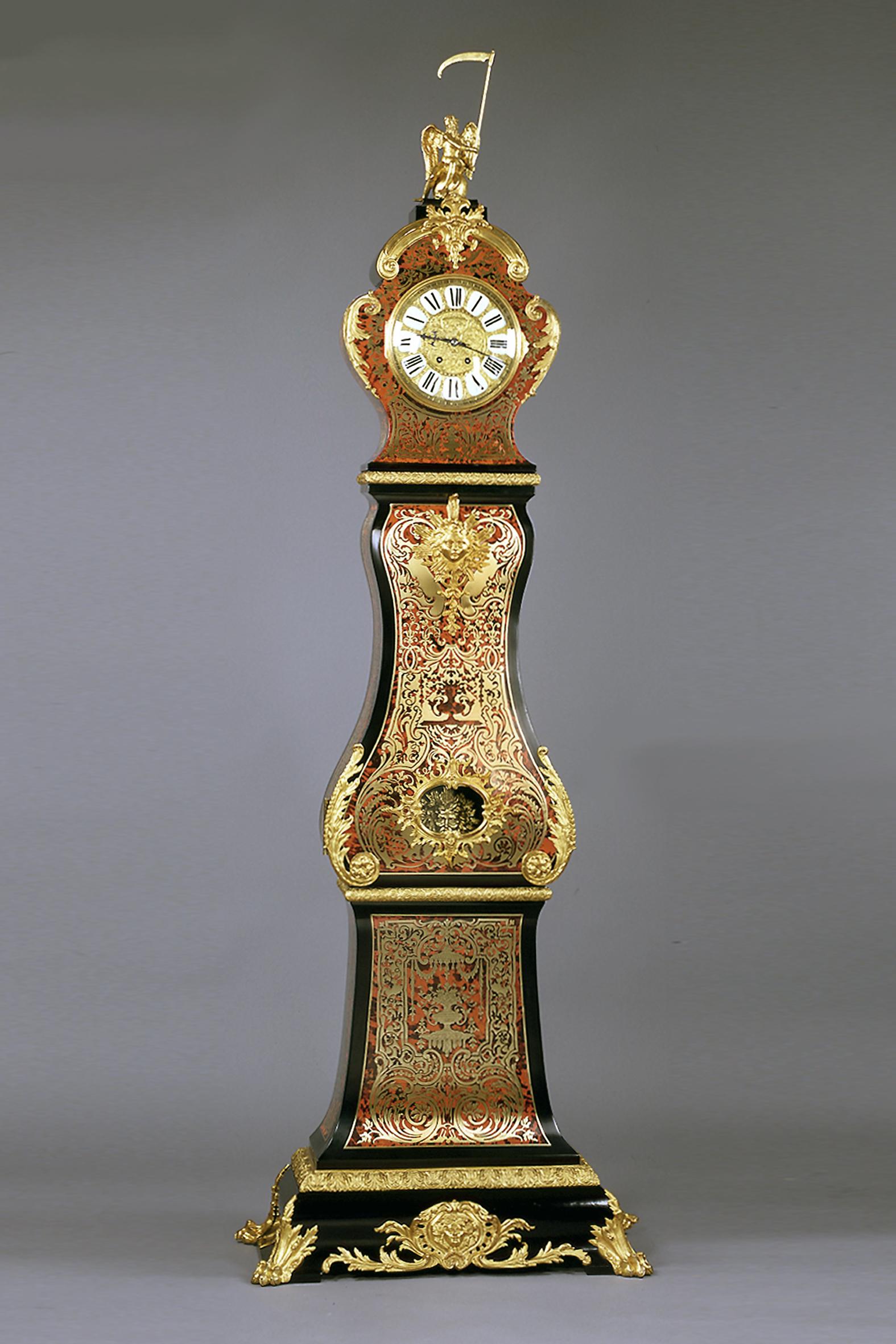 Fine Napoléon III Marquetry Inlaid Eight Day Longcase Clock, circa 1870 ...