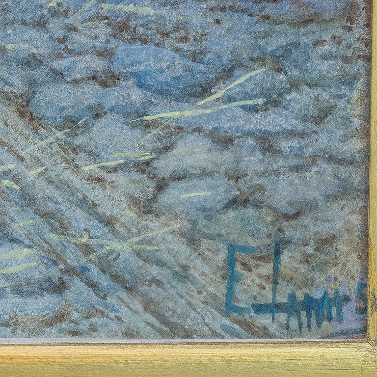 Fine Orientalist Watercolor Painting a Carpet Merchant by Eugene Louis ...