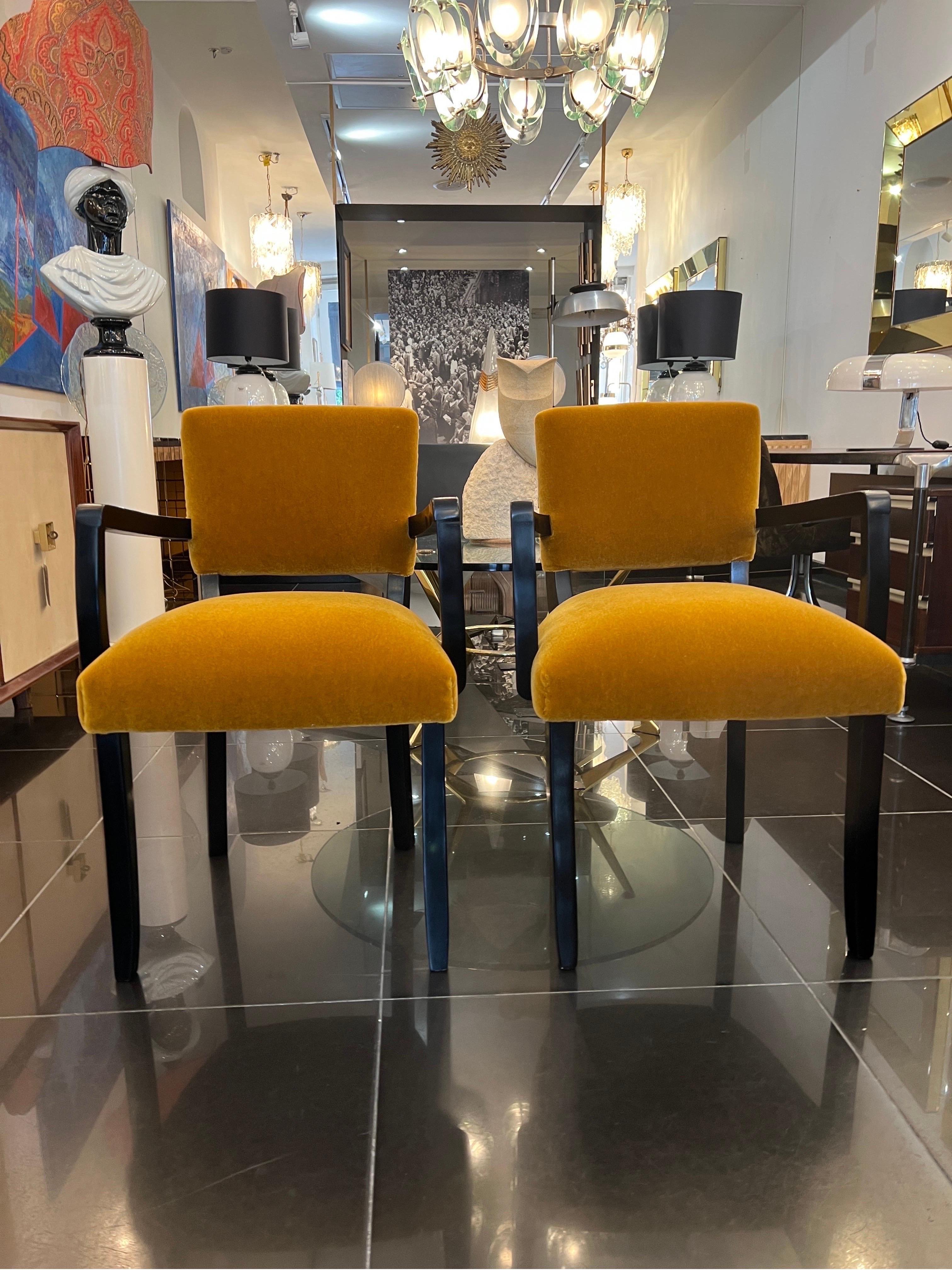 A fine pair French Bridge chairs For Sale at 1stDibs