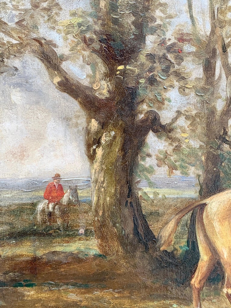 Fine Pair of English Fox Hunting-Sporting Paintings at 1stDibs